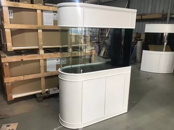 120g Reef-Ready Glass Peninsula Bullet Bullnose U-Shape Aquarium Set i ...
