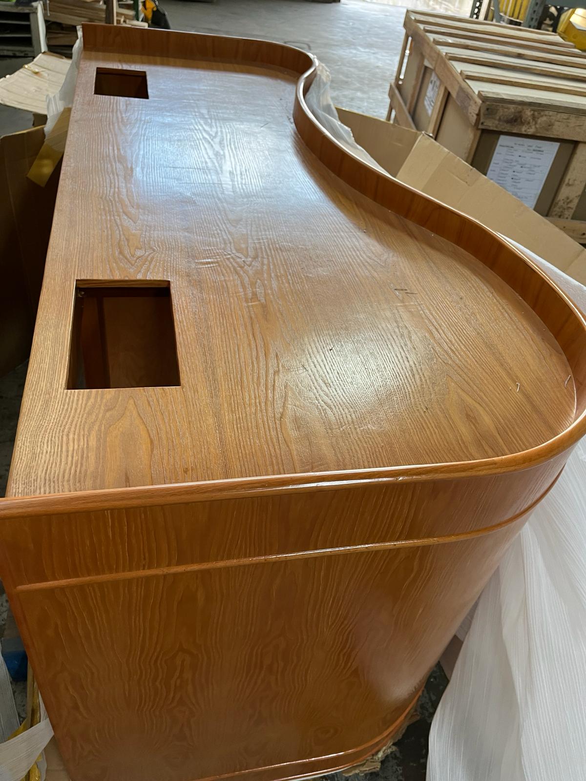 210g Glass Wave Reef-Ready Aquarium Set in Golden Oak – AQUA VIM