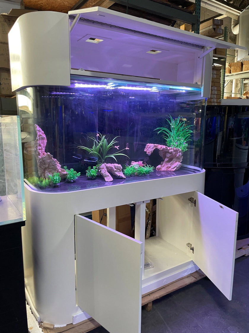 170g Panoramic Reef-Ready Aquarium Set in White – AQUA VIM