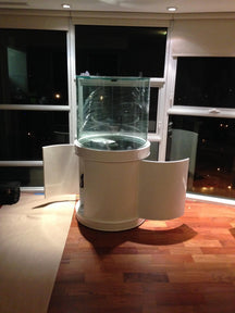 Large Glass Reef-Ready Full Cylinder Aquarium With Stand | AQUA VIM ...