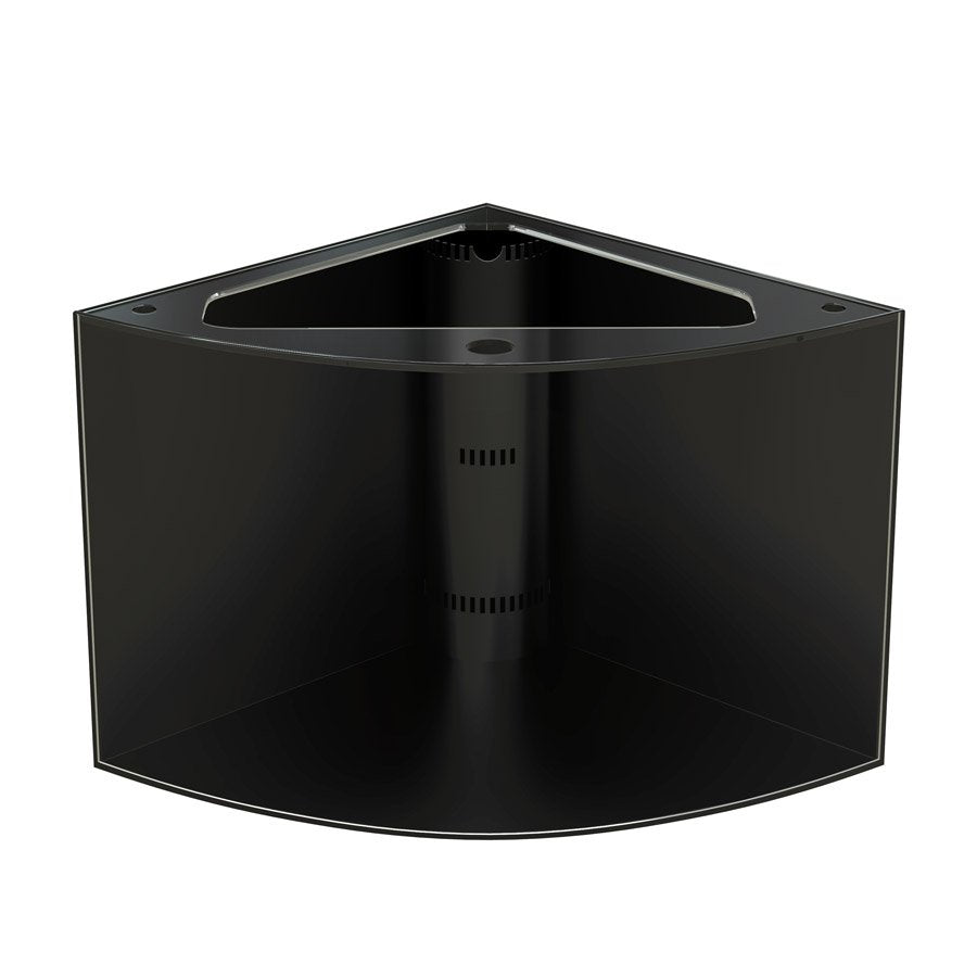 155g Corner 1/4 Cylinder Glass Reef-Ready Aquarium Set in Walnut – AQUA VIM